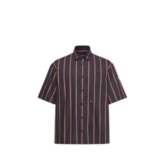 Moncler Chemise manches courtes &agrave; rayures en coton