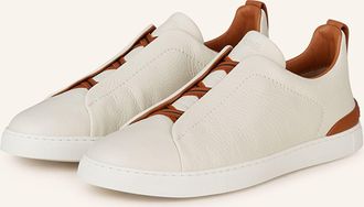 Ermenegildo Zegna Zegna Slip-On-Sneaker Triple Stitch weiss
