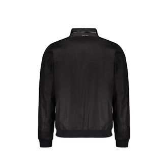 Herno Mens Black Cotton Full-Length Jacket Clothing