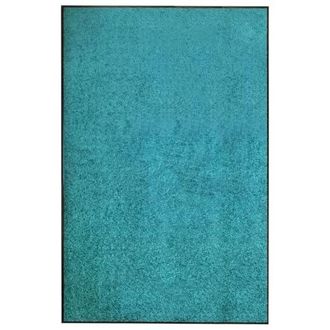 vidaXL Paillasson Lavable Tapis de Couloir Paillasson dEntrée Tapis de Porte Tapis de Bienvenue Intérieur Extérieur Antidérapant Cyan 120x180 cm