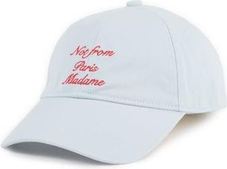 Dr&ocirc;le de Monsieur Casquette Slogan Calligraphy en coton