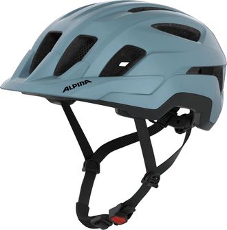 Alpina Paranus - Leichter Fahrradhelm, Starke Sto&szlig;d&auml;mpfung durch Hi-EPS, gro&szlig;e Bel&uuml;ftung, integriertes Insektennetz, anpassbare Passform, Smoke Blue matt, S 