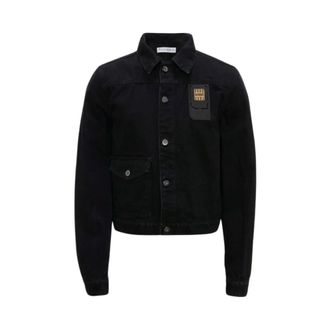 J.W.Anderson Homme, Vestes, Noir, Taille: M Veste boutonn&eacute;e &agrave; col carr&eacute;