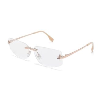 Fendi First Crystal Optical Frame - - Accessories - Damen - Rosa - 58 MM