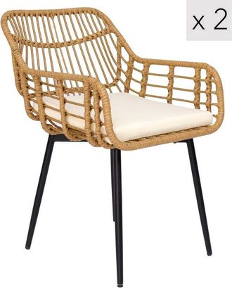 Nordlys Nordlys - Lot de 2 Chaises Pieds Metal