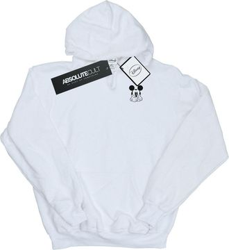 Disney Mickey Mouse Dont Speak Breast Print Kapuzenpullover f&uuml;r Herren (Wei&szlig;)