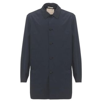 Woolrich Homme, Manteaux, Bleu, Taille: L Single-Breasted Manteaux