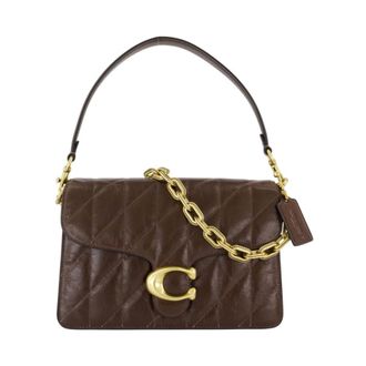 Coach Femme, Sacs, Brun, Taille: ONE Size Sac bandouli&egrave;re Chain Tabby avec matelassage