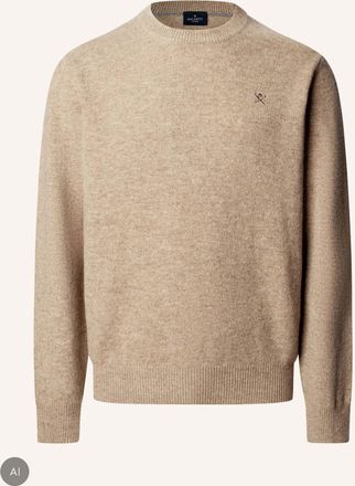 Hackett Pullover Lambswool Crew weiss