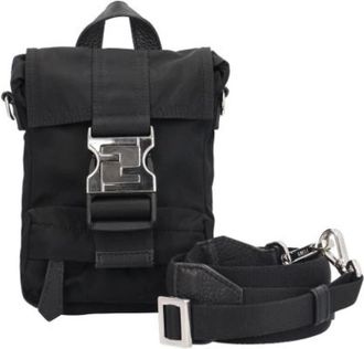 Fendi unisex, Pre-owned, Noir, Taille: ONE Size Sac bandouli&egrave;re en nylon Pre-owned