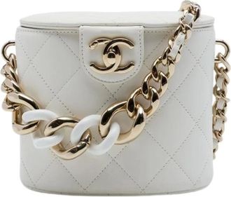 Chanel Sac Vanity Pre-owned - Femme - Pre-owned - Blanc - Taille: ONE Size