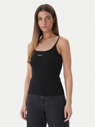 Tommy Jeans Top DW0DW22278 Schwarz Slim Fit