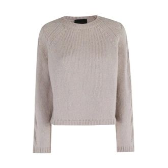 Roberto Collina Pull &agrave; col rond - Femme - Pulls - Gris - Taille: 40 FR