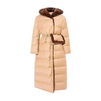 Yves Salomon Femme, Manteaux, Beige, Taille: 40 FR Manteau 125cm