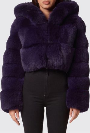 Philipp Plein Bomber &agrave; capuche en fourrure de renard