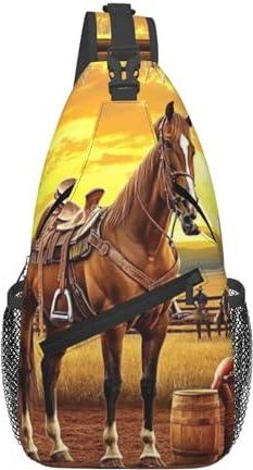 Generic Stables Sac &agrave; dos vintage avec portes en bois pour homme