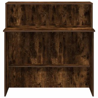 Generic Empfangstheke mit Ablagef&auml;chern, Moderne B&uuml;ro-Empfangstheke, Robuster Rezeptionsschreibtisch aus Holzverbundwerkstoff f&uuml;r Unternehmen, Zuhause, B&uuml;ro (