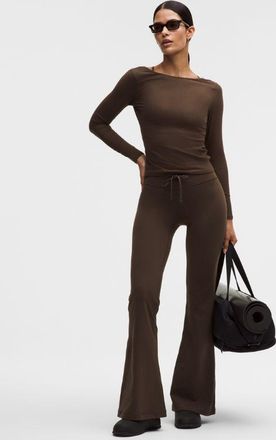 lululemon Pantalon Groove taille haute c&ocirc;tel&eacute; ultra-&eacute;vas&eacute; pour Femmes - Taille 10