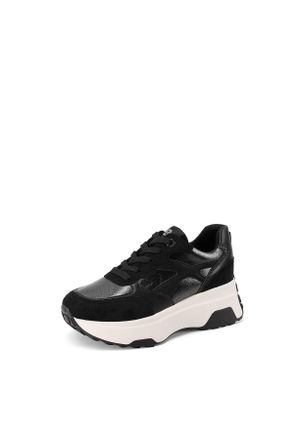 Queen Helena Sneakers Platform Hohe Turnschuhe f&uuml;r Damen X33-24, Schwarz, 37 EU