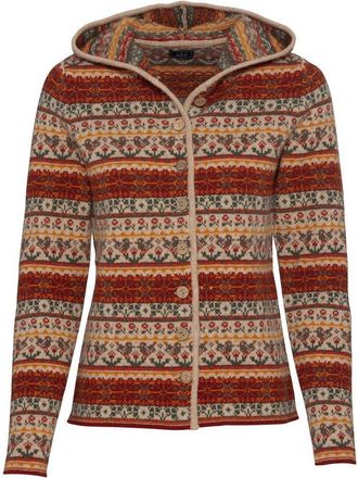 Luis Steindl Strickjacke Jacquard-Strickjacke mit Kapuze