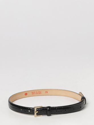 Crida Milano Ceinture en cuir verni emboss&eacute; crocodile avec boucle &agrave; ardillon
