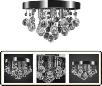 vidaXL Vidaxl - Kronleuchter Deckenleuchte Kristall Design L&uuml;ster Chrom - Kristalldecke - Kronleuchter - Deckenleuchte - Luster - Wohnraumbeleuchtung