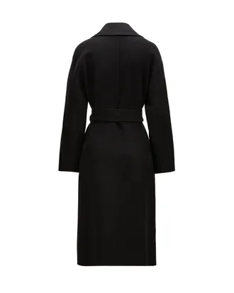 Max Mara Womens Coat Cles Black Virgin Wool