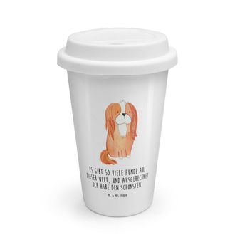 Mr. & Mrs. Panda To Go Becher Hund Cavalier King Charles Spaniel - Geschenk, Spr&uuml;che, Thermobecher Kaffee, Kaffee to go Becher, Tierliebhaber