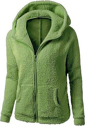 E.SSUE 2023 Vetement Femme Hiver Veste Polaire à Capuche Zippé à Manche Longue Pull avec Poche Manteau Chic Et Elegant Chaud Sweat Pas Cher Hoodie Y2K