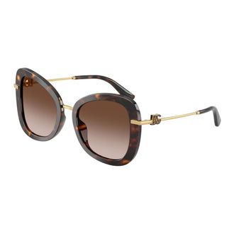 Dolce & Gabbana Butterfly Sonnenbrille - - Accessories - Damen - Braun - 53 MM