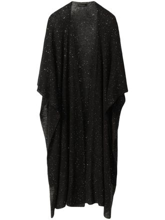 Fabiana Filippi cape à sequins - Noir