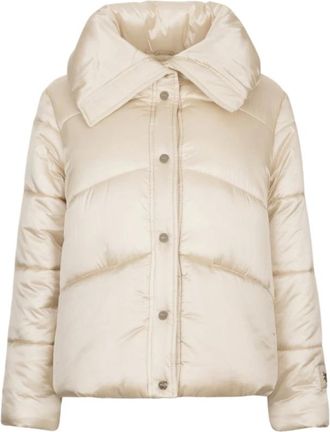 Liu Jo Femme, Vestes, Beige, Taille: 44 FR Quilted Puffer Jacket