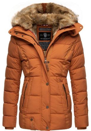 Marikoo Winterjacke Nekoo stylische Damen Steppjacke mit gro&szlig;er Kapuze