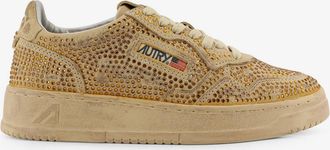 Autry Medalst Low suede sneakers with rhinestones - AUTRY - gender_Woman