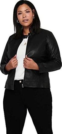 Only Carmakoma Femme Carrobber Veste Synthétique Noos Blouson En Cuir, Noir, 54 EU