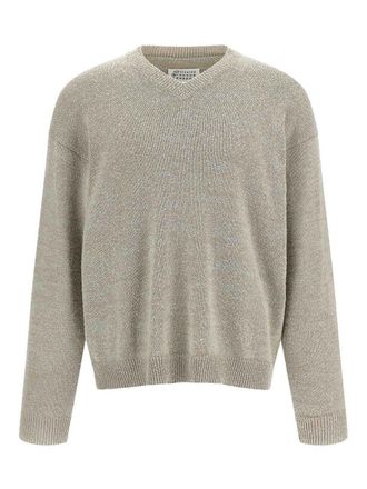 Maison Margiela Pull Col Rond - Beige
