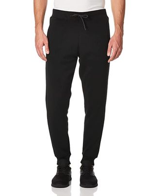 WT02 Herren Active Basic Fleece, Entspannte und Bequeme Sweatpants Jogginghose, schwarz, Klein