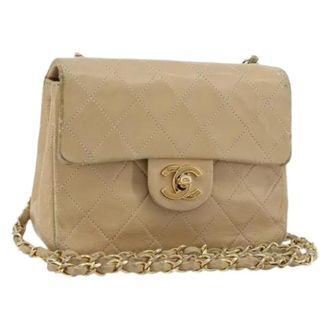 Chanel Sac bandouli&egrave;re vintage doccasion - Femme - Pre-owned - Beige - Taille: ONE Size