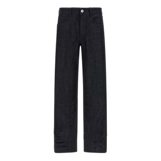 Jil Sander Loose Denim Hosen - - Jeans - Damen - Schwarzk - 2XS