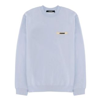 Jacquemus Homme, Sweatshirts et sweats &agrave; capuche, Bleu, Taille: 2XL Le SweaT-shirt Gros Grain