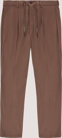Circolo 1901 Pleated Trousers in Piqu&eacute; Stool / 48
