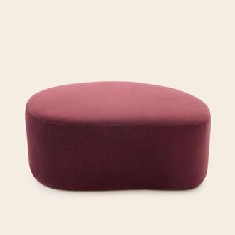 Madura Pouf Julika Opal aubergine douce - VIOLET