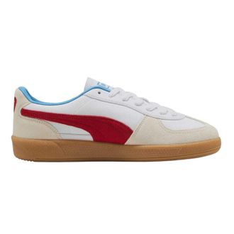 Puma Palermo Sneaker f&uuml;r Herren, Leder (Wei&szlig;/Rot)