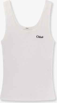 Chlo&eacute; Ribbed cotton tank top - CHLOE - gender_Woman