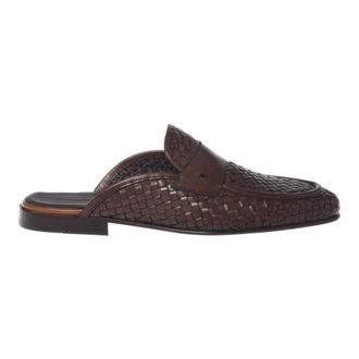 Baldinini Geflochtener Leder-Clog - - Shoes - Herren - Braun - 44 EU