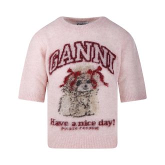 Ganni Damen, Strickwaren, Rosa, XSGr&ouml;&szlig;e