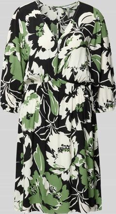Zabaione Knielanges Kleid aus Viskose im Allover-Look Modell Fe44li