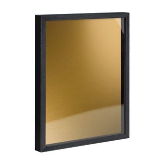 Bildershop-24 Objektrahmen 1,5 cm tiefer Bilderrahmen aus Massivholz VARIO36 inkl. Gratis Zugabe 70x100 cm Schwarz matt (lackiert)