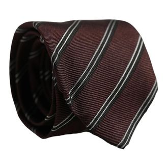 Dolce & Gabbana Cravate r&eacute;glable en soie - Homme - Accessoires - Rouge - Taille: ONE Size