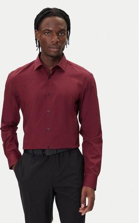 HUGO BOSS Hemd Kenno 50289499 Dunkelrot Slim Fit